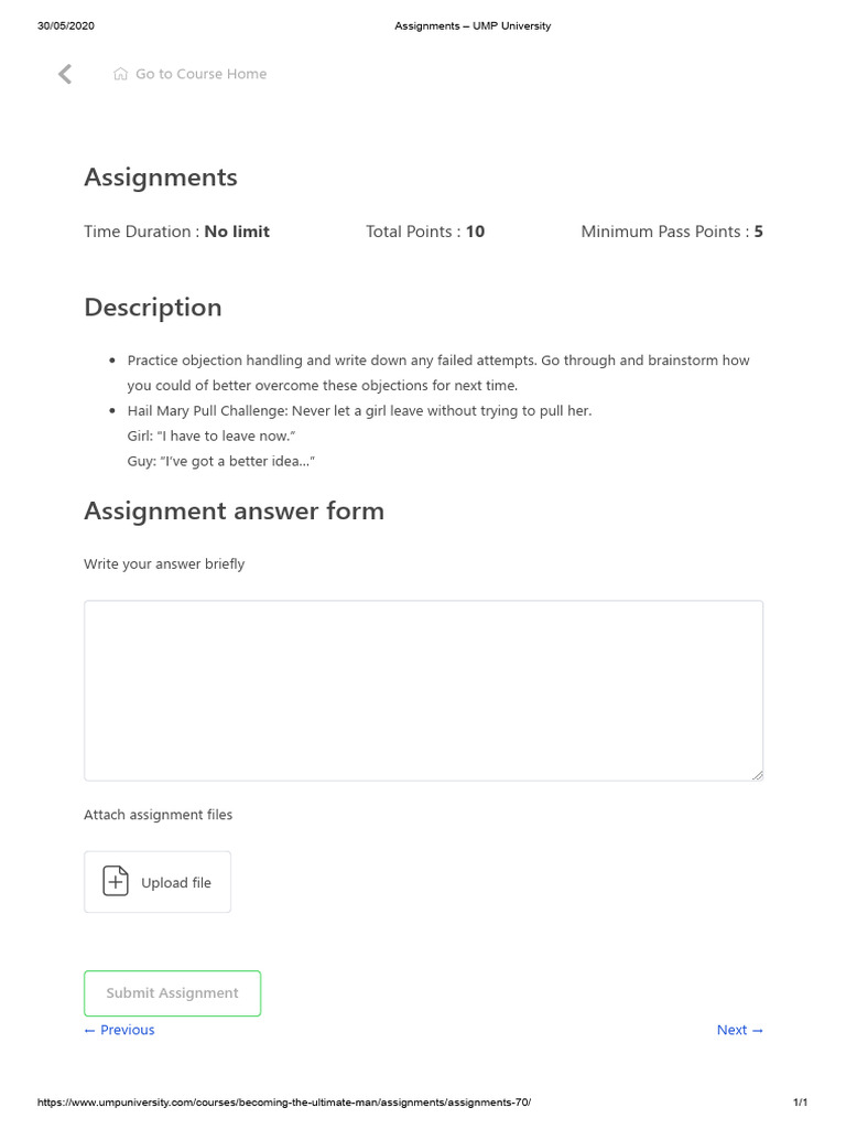 24 - Assignments - UMP University | PDF