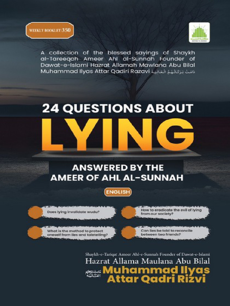 24 Questions About Lying Answered by The Amir of Ahl Al Sunnah | PDF