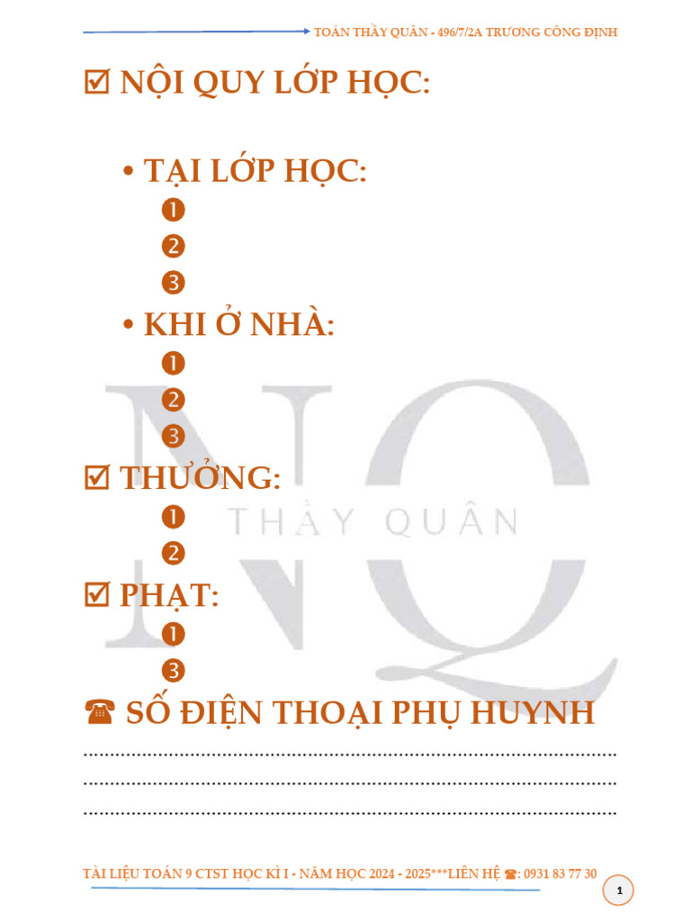 Toán 9 CTST HKI 2024 | PDF