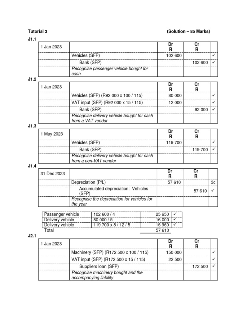 Vehicle and Machinery Accounting Tutorial | PDF | Expense | Financial ...