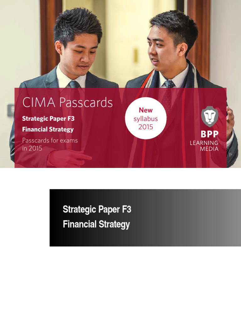 F3 Passcards CIMA BPP 2015 | PDF | Investing | Interest Rates
