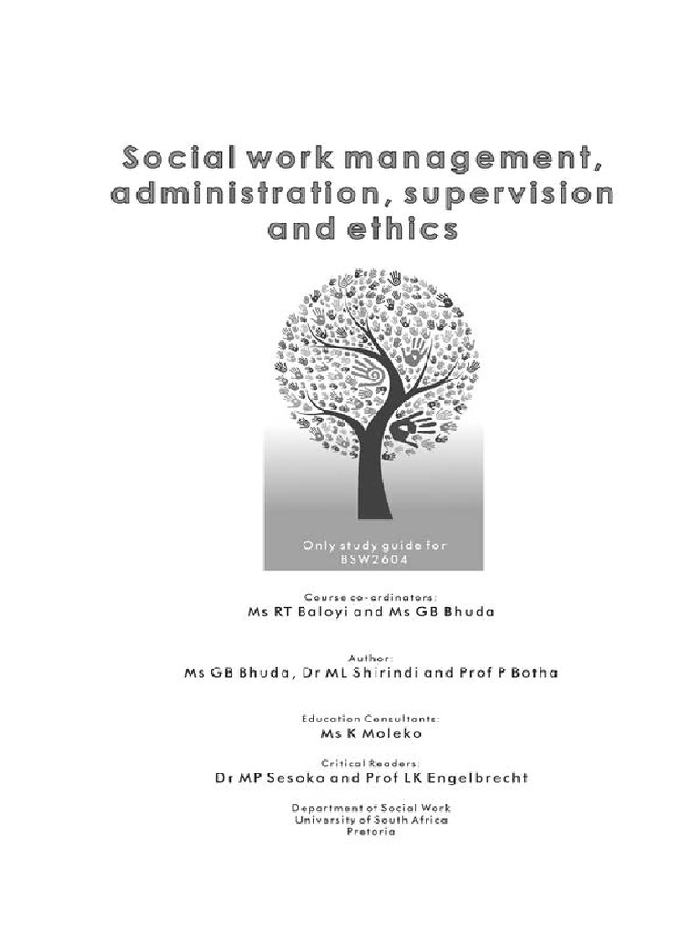 BSW2604 Study Guide | PDF | Social Work | Nonprofit Organization