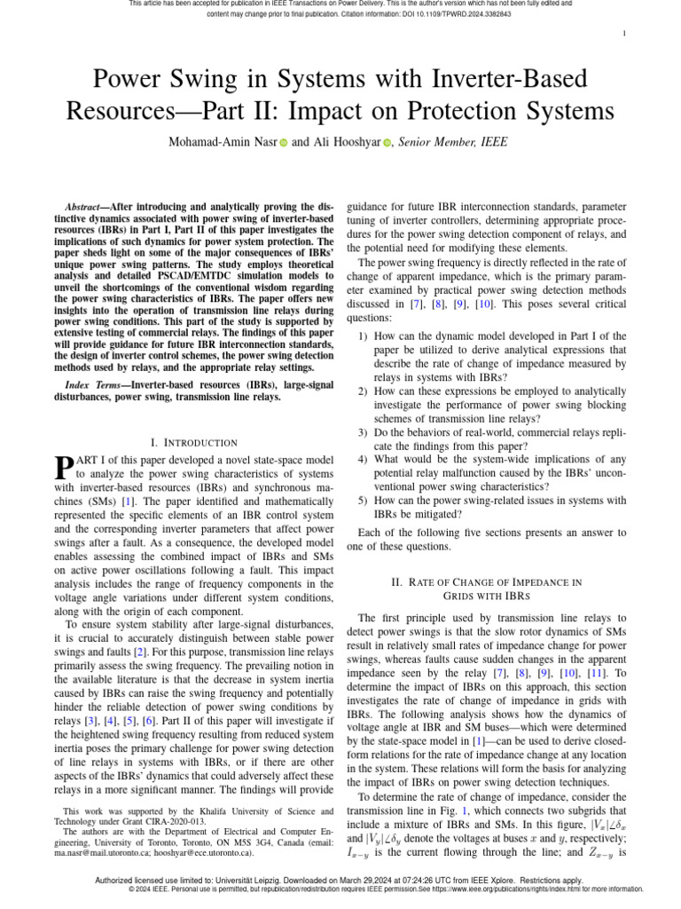 Inverter Impact on Power Protection | PDF | Matrix (Mathematics ...
