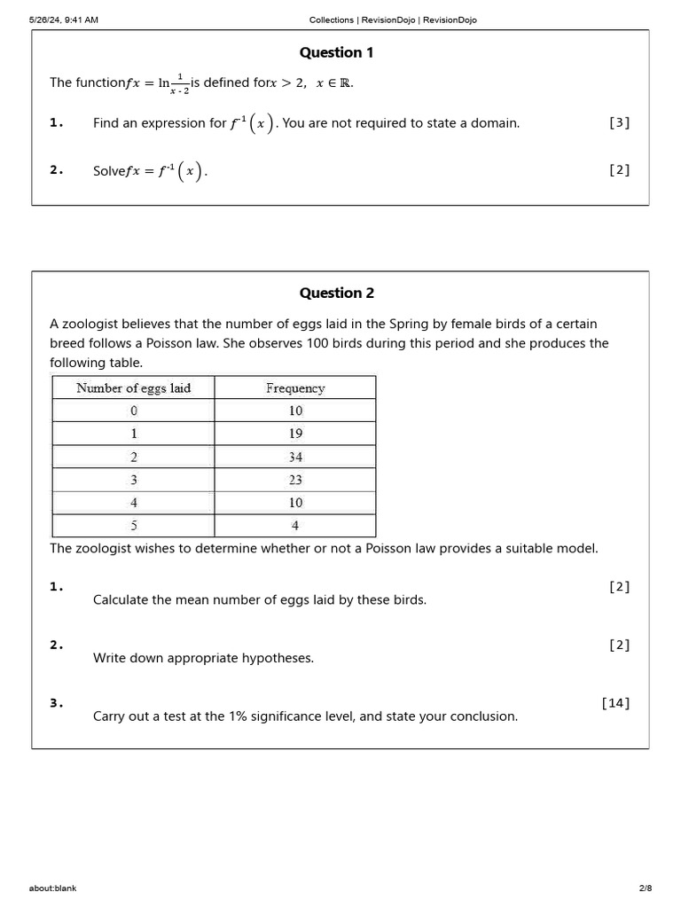 DP1 AIHL Mock Paper | PDF | Interest | Triangle