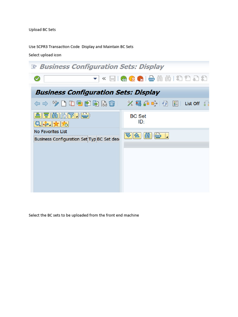 How to Upload BC Sets in SCPR3 | PDF