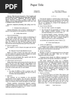 IEEE Paper Formatting Guide | PDF | Times New Roman | Letter Case