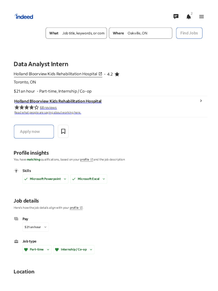 Data Analyst Intern - Toronto, ON | PDF | Business Intelligence | Analytics