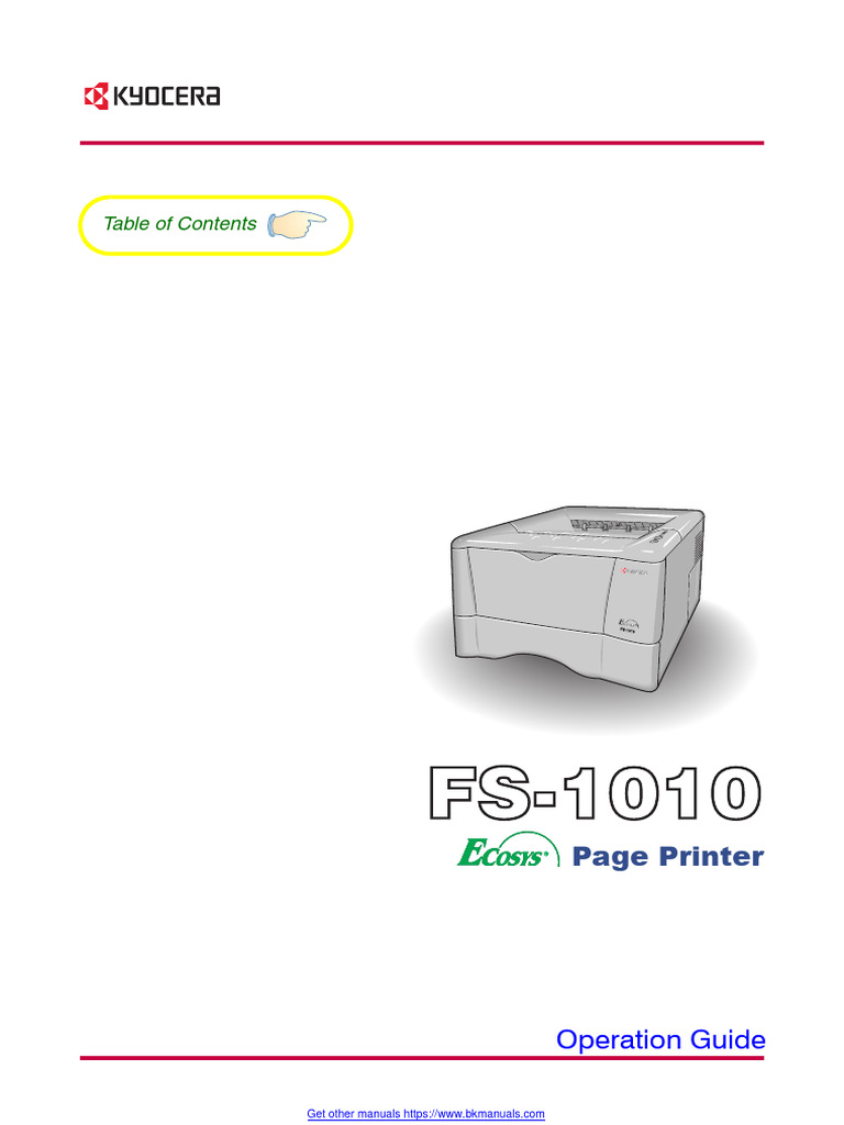 Kyocera Fs 1010 | PDF | Printer (Computing) | License