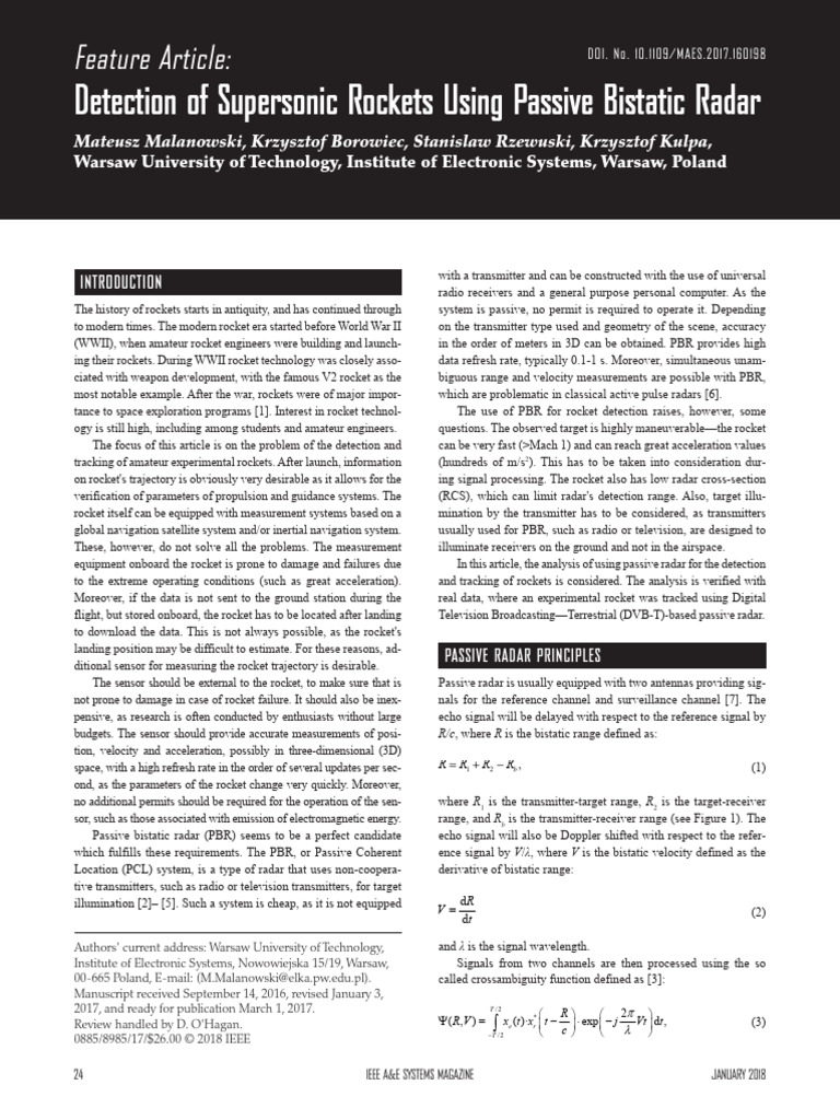 Asc Tech Talk | PDF | Radar | Rocket