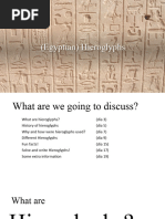 Evolution of Ancient Writing Systems | PDF | Writing | Egyptian Hieroglyphs