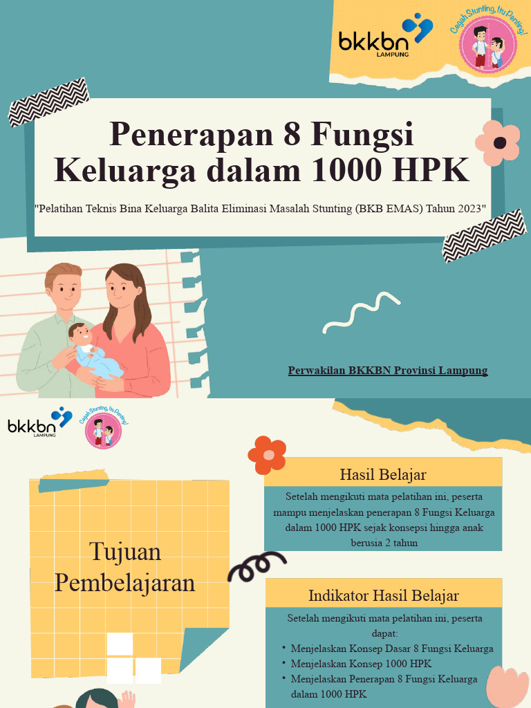 Penerapan 8 Fungsi Keluarga Dalam 1000 HPK | PDF | Karier & Perkembangan