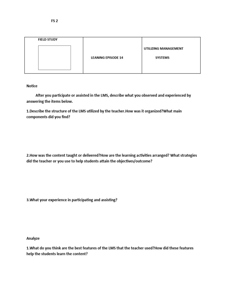 FS2 Episode 14 | PDF | Learning | Teachers
