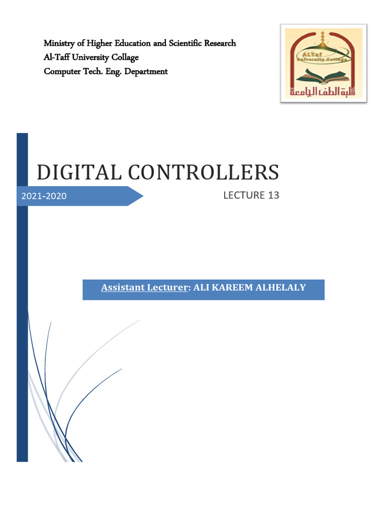 LECTURE 13 - Digital Controllers | PDF | Programmable Logic Controller | Logic Gate