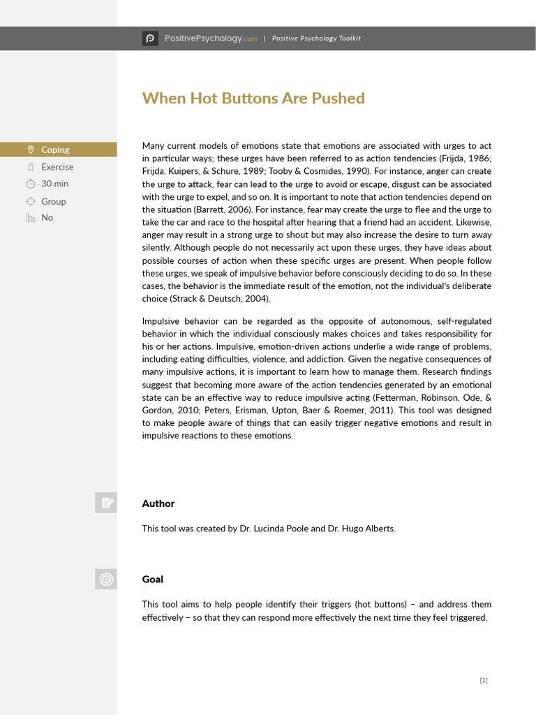 Managing Emotional Triggers Effectively | PDF | Emotions | Feeling