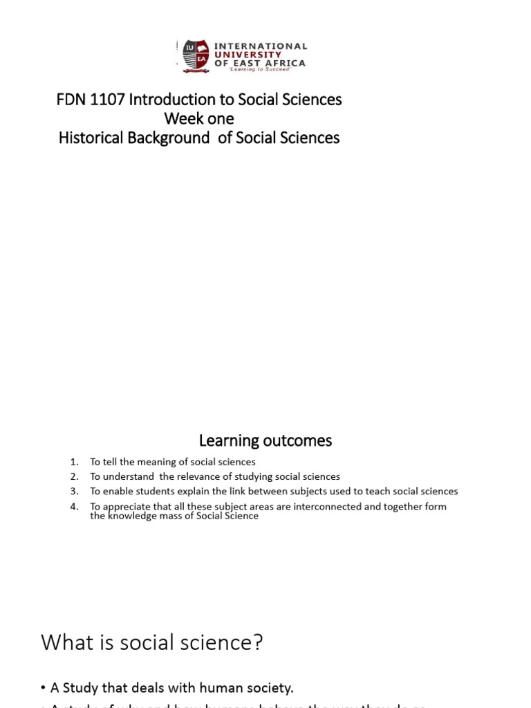 Week 1 | PDF | Social Sciences | Science