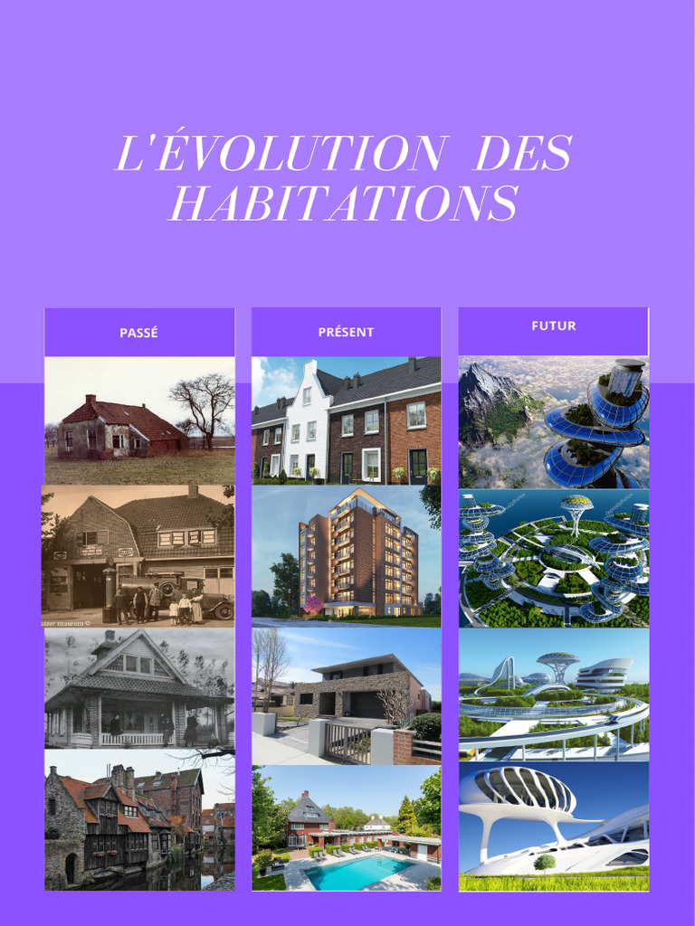 L'évolution Des Habitations | PDF