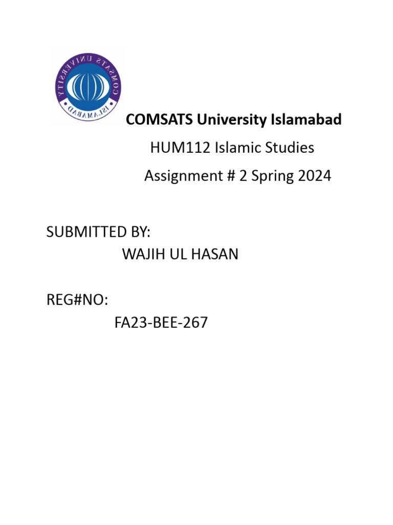 Assignment 2 | PDF | Quran | Islam