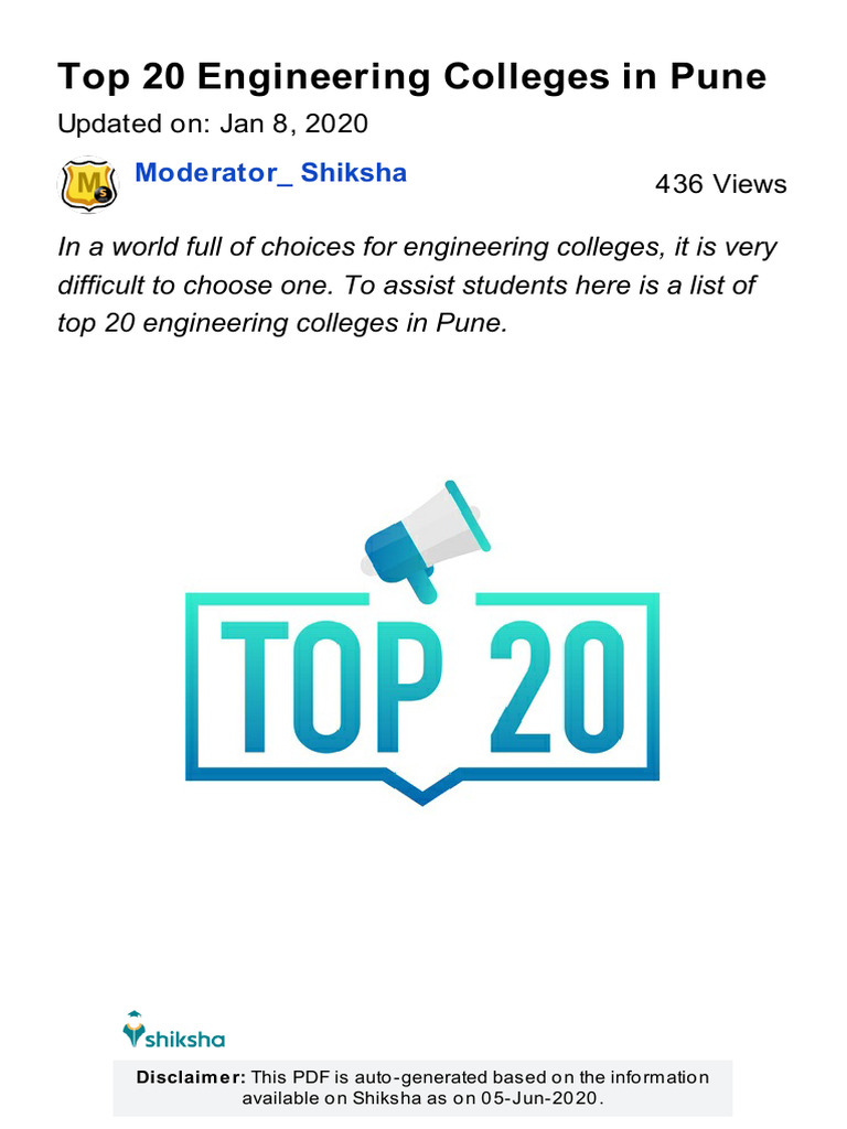 Engineering clg in pune | Download Free PDF | Science Education ...