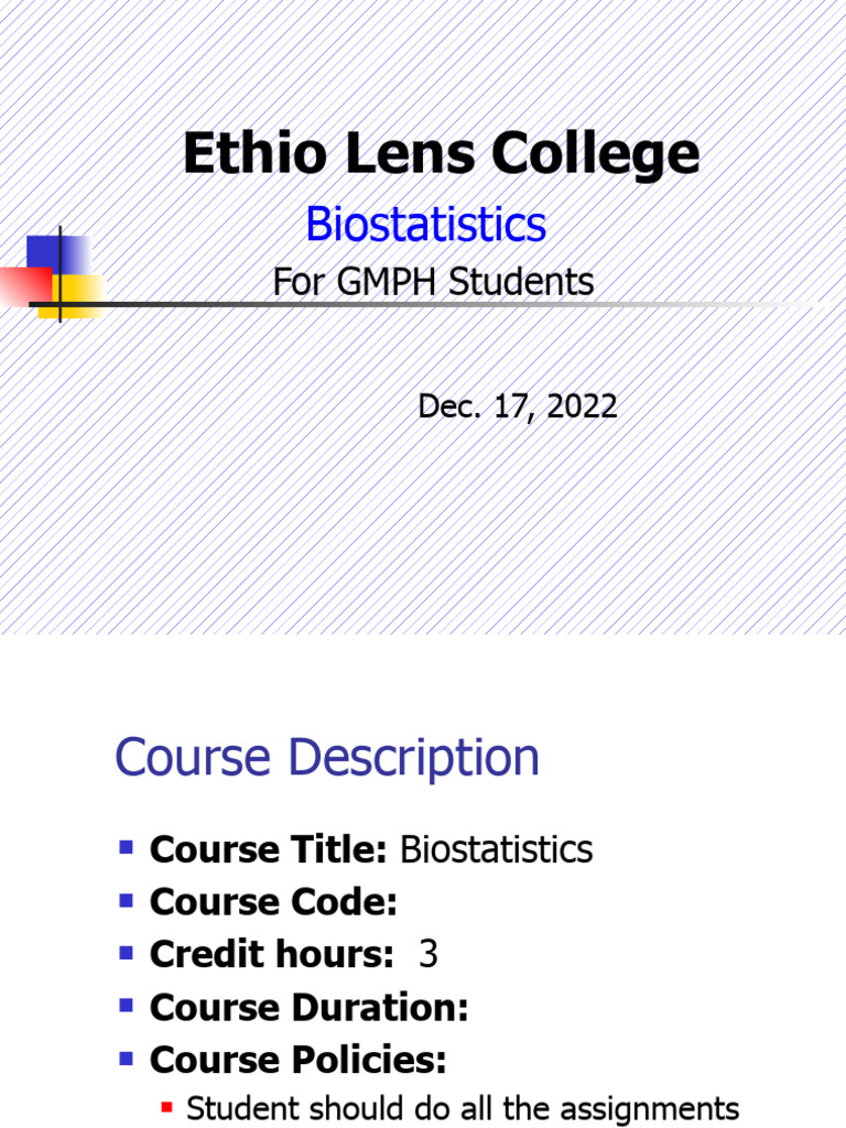 Biostatistics 2 Download Free Pdf Level Of Measurement Statistics