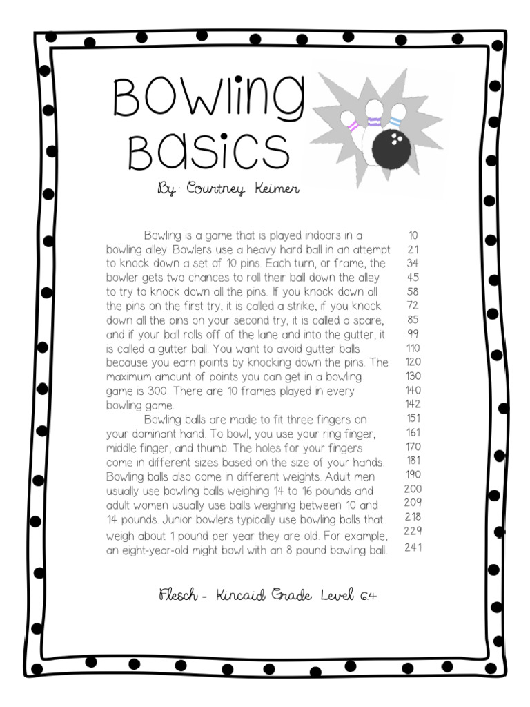 Bowling: Basics | PDF | Athletic Sports | Games Of Physical Skill