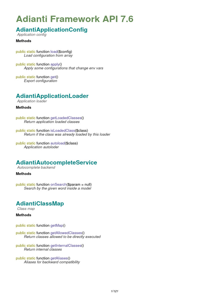 Adianti Framework | Download Free PDF | Method (Computer Programming) | Class (Computer Programming)