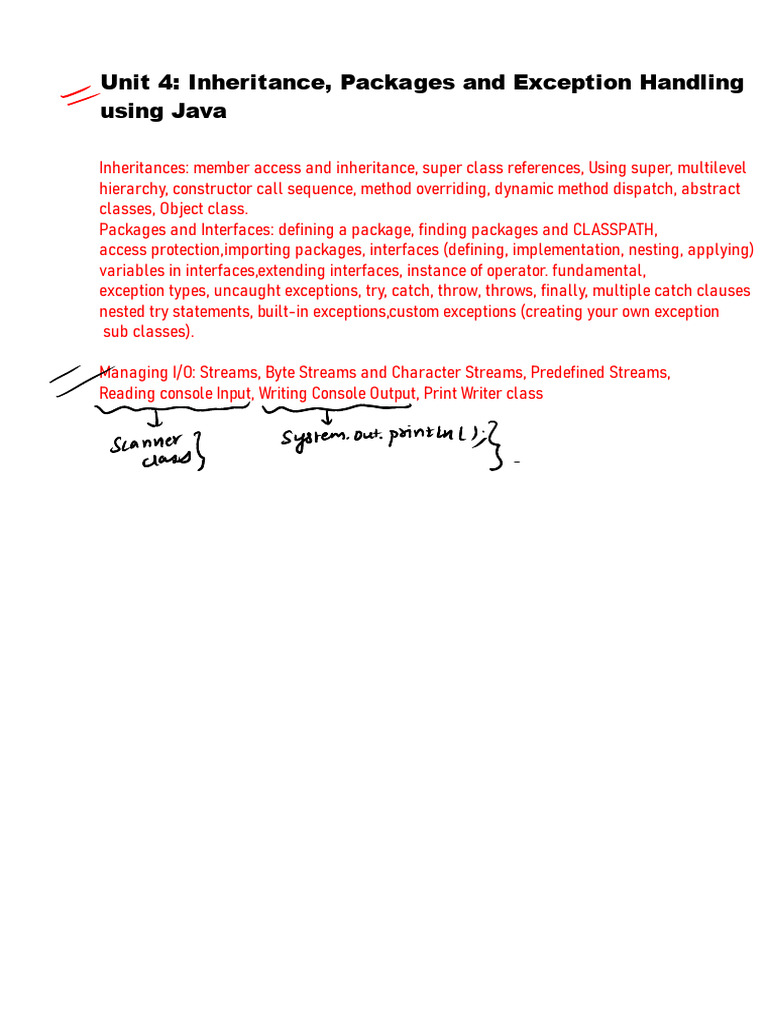 Unit4 PPL One Shot Annotated | PDF | Class (Computer Programming) | Inheritance (Object Oriented ...