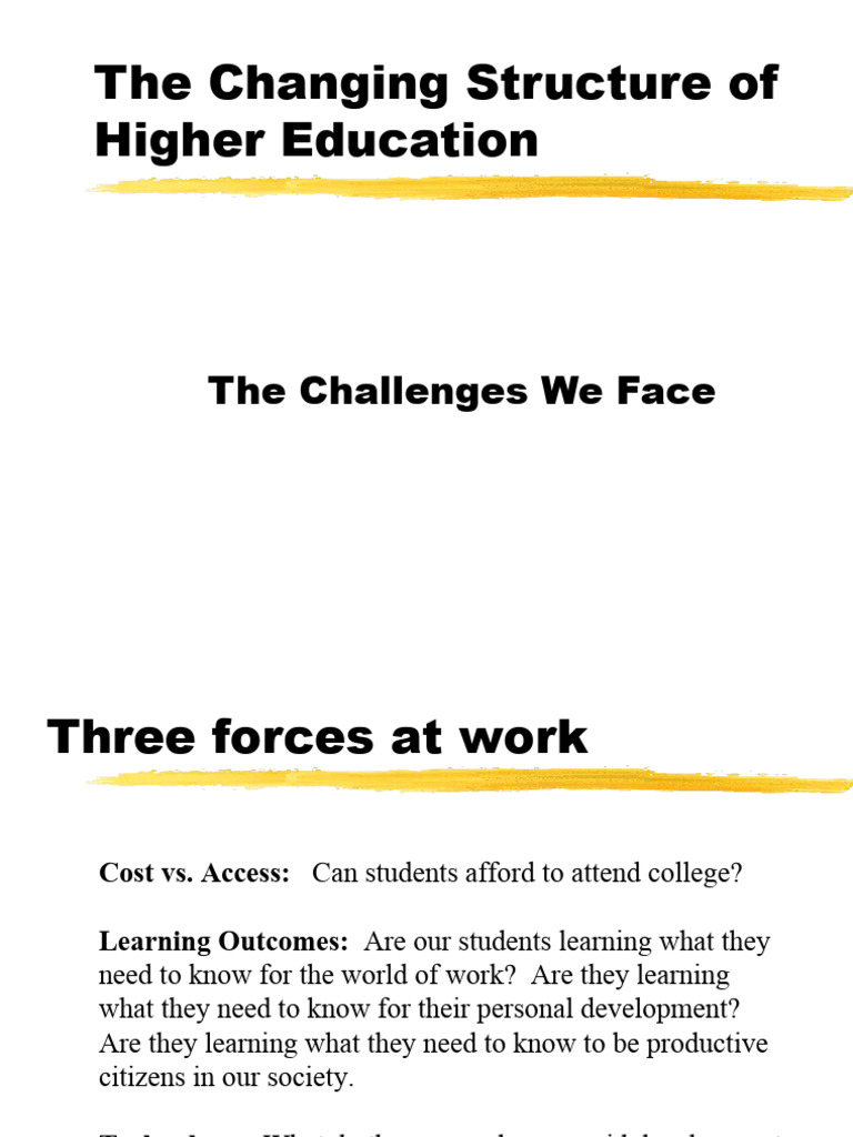 The Changing Structure of Higher Education | Download Free PDF ...