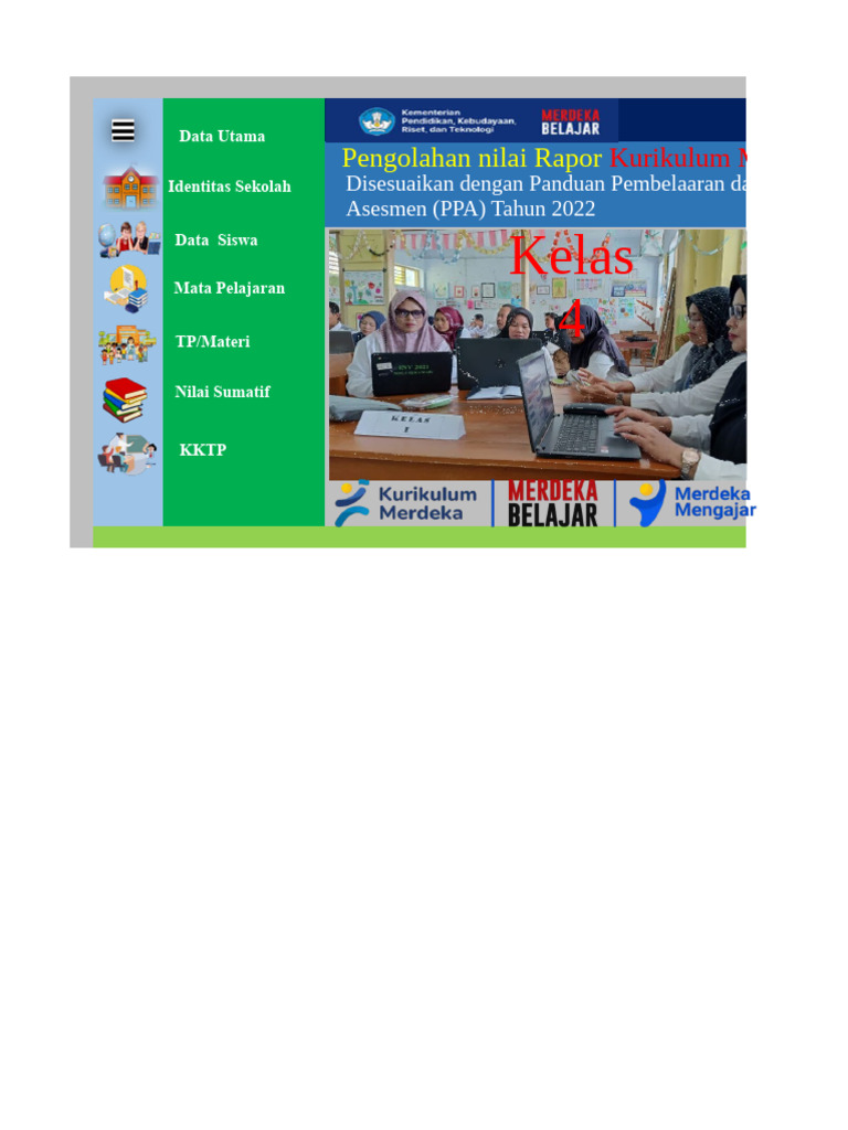 Rapor Kurmer Kls 4 Versi 2024 | PDF