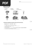 Beehive 2 Unit 3 Test | PDF | Zoology