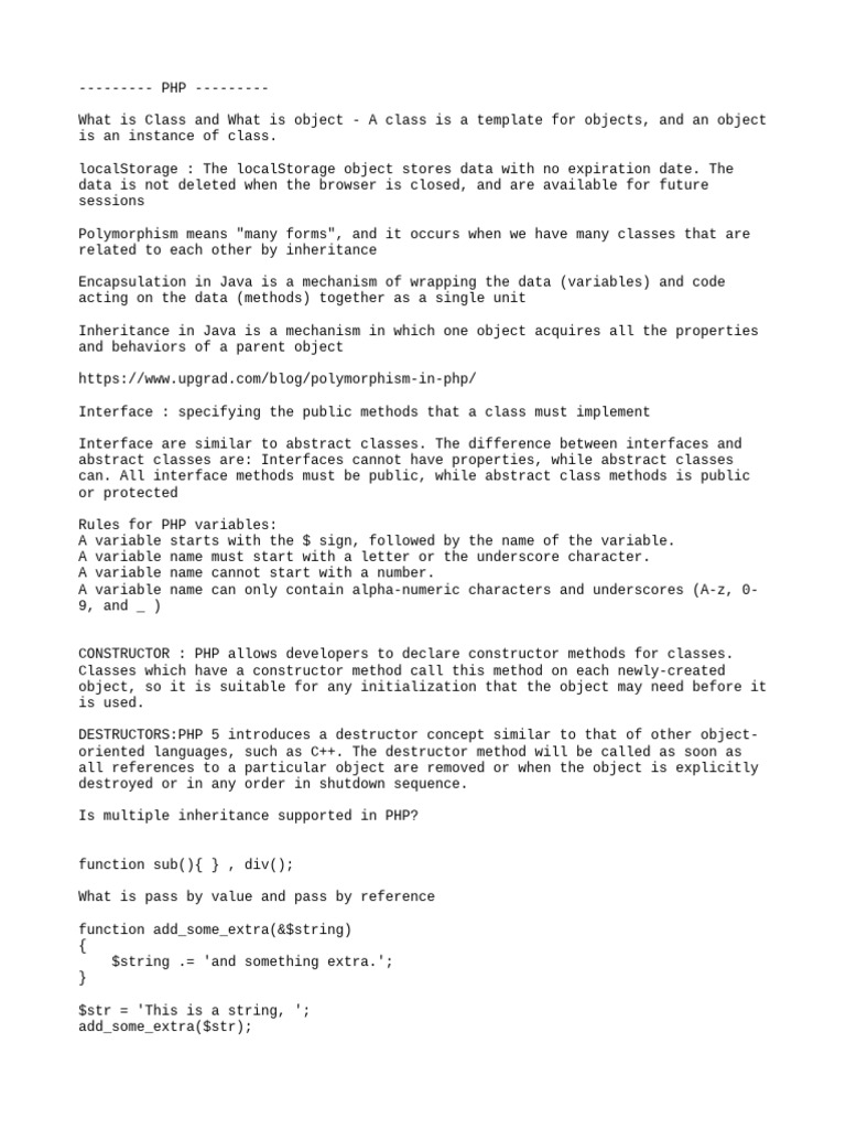 Interview Questions | PDF | J Query | Method (Computer Programming)