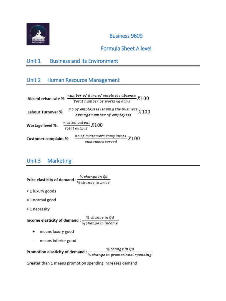Formula Sheet A2 | Download Free PDF | Dividend | Equity (Finance)