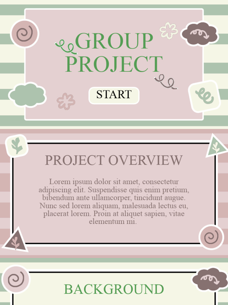 Brown and Green Cute Simple Group Project Presentation | PDF