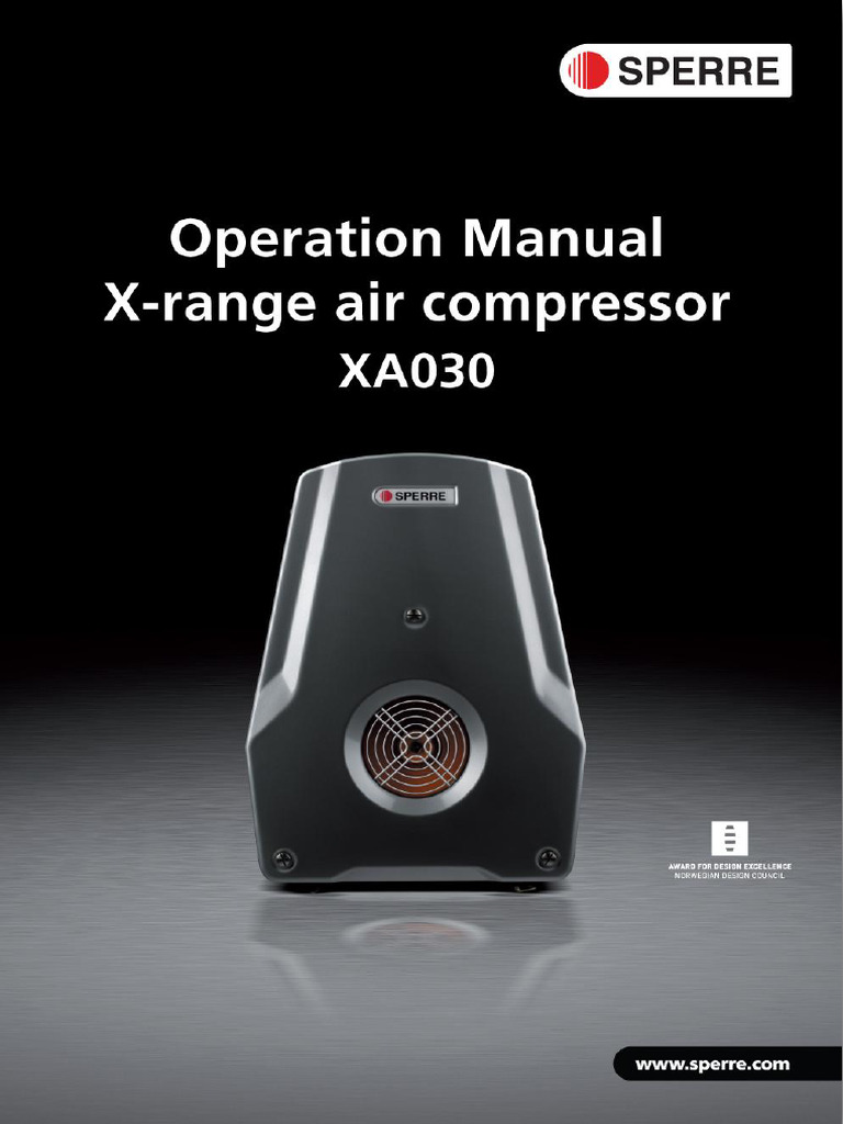 Sperre X-Range Compressor Guide | PDF | Menu (Computing) | Valve