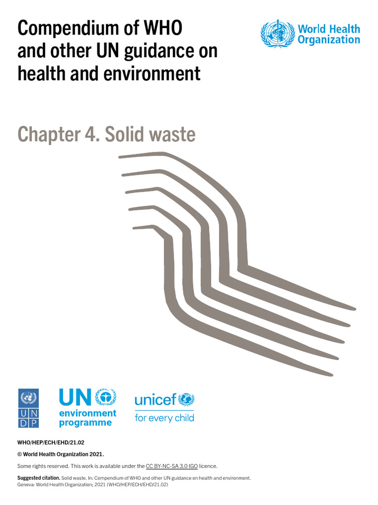 Who Compendium Chapter4 v2 01092021 | PDF | Electronic Waste | Waste
