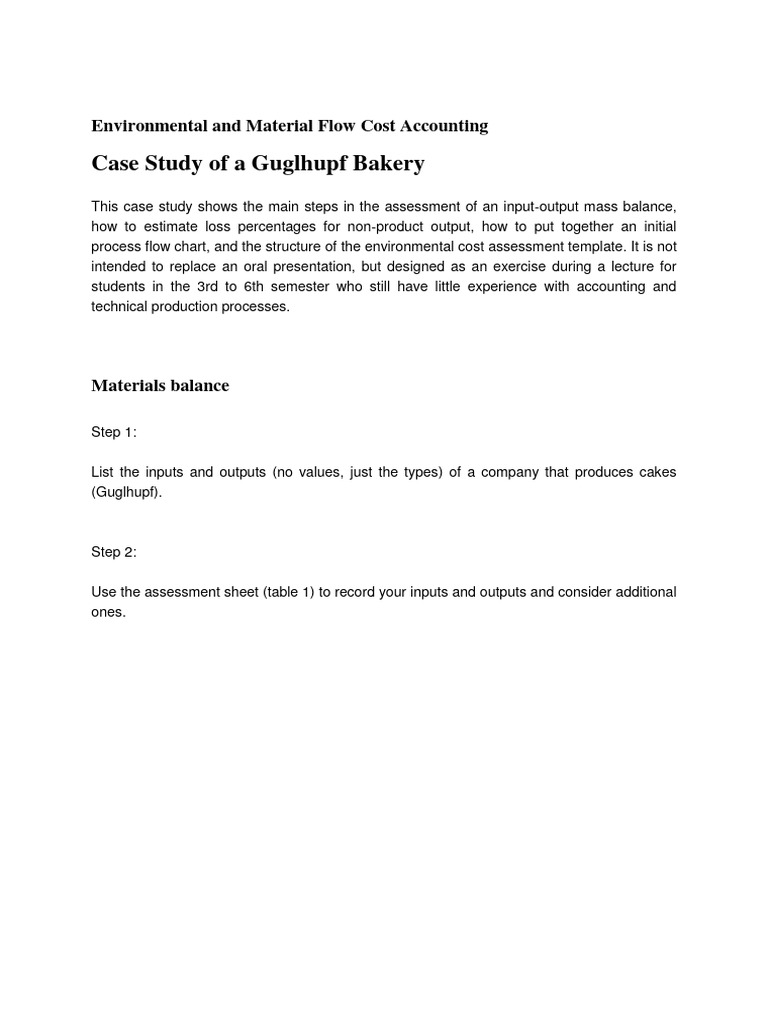 3 Bakery MFCA Case Study - EN | PDF | Waste | Cakes