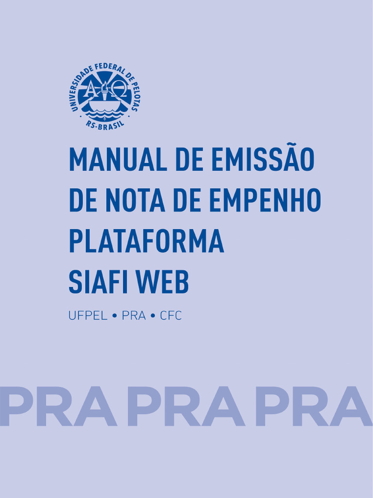 Manual de Emissao de Empenho No SIAFI Web | PDF | Orçamento