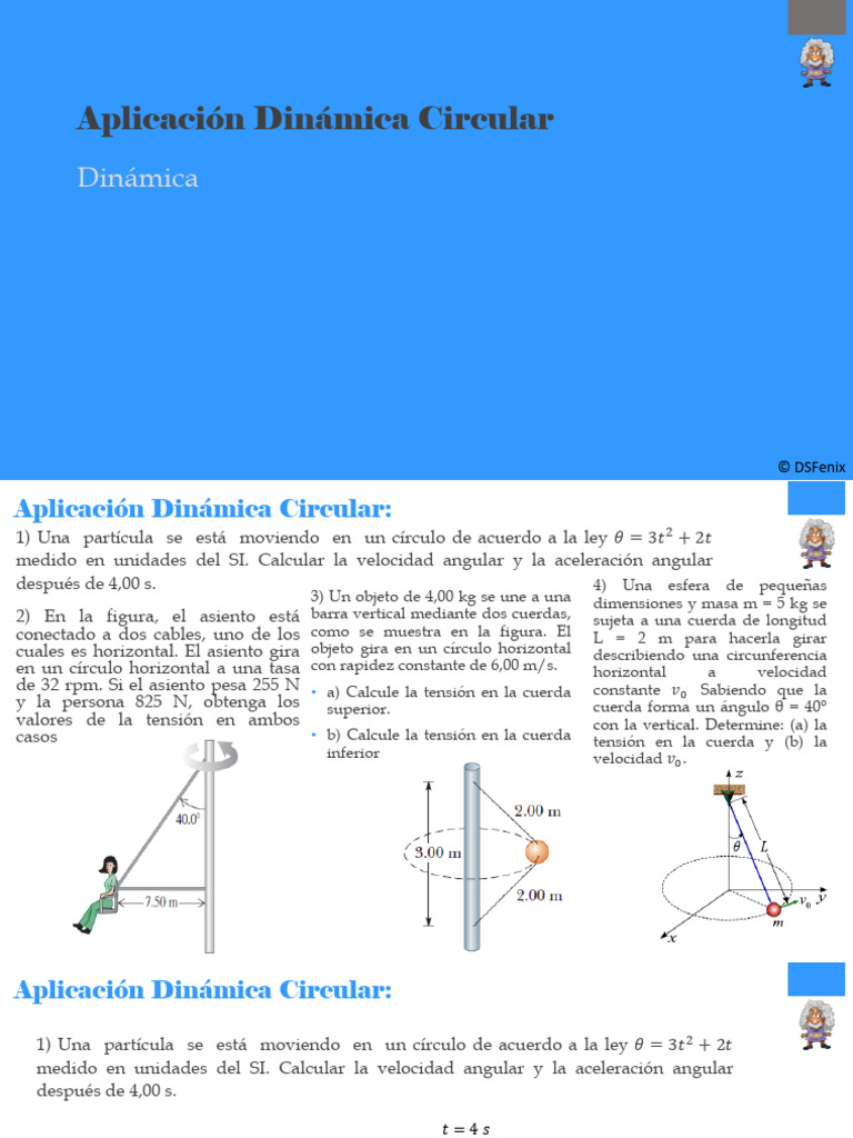 Aplicación Dinámica Circular | PDF | Velocidad | Esfera