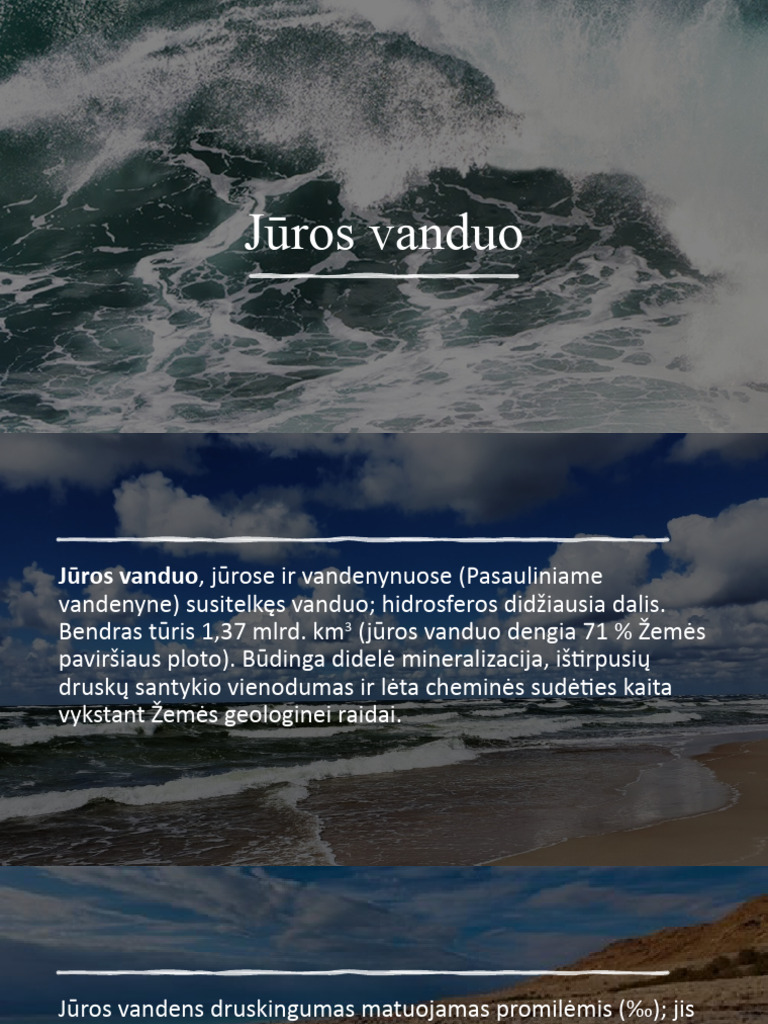 Jūros Vanduo | PDF