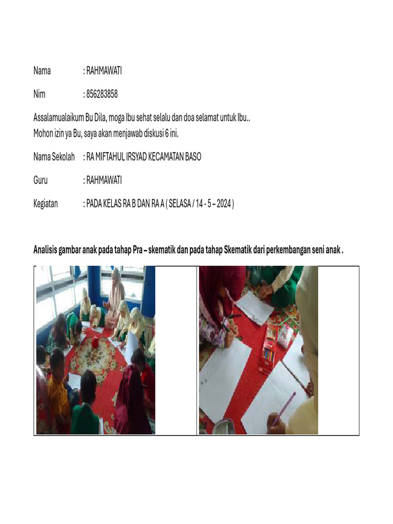 Diskusi 6 Analisis Gambar Pada Tahap Pra - Skematik Dan Tahap Skematik | PDF | Seni & Disiplin ...