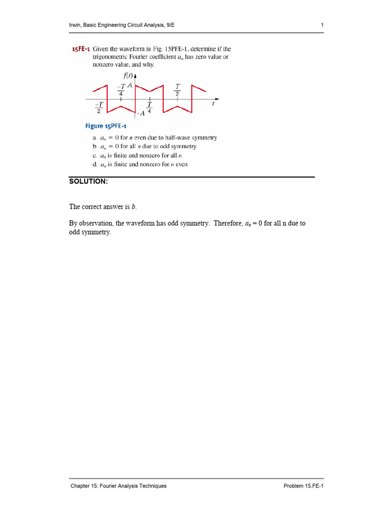 Fourier Analysis Techniques Guide | PDF