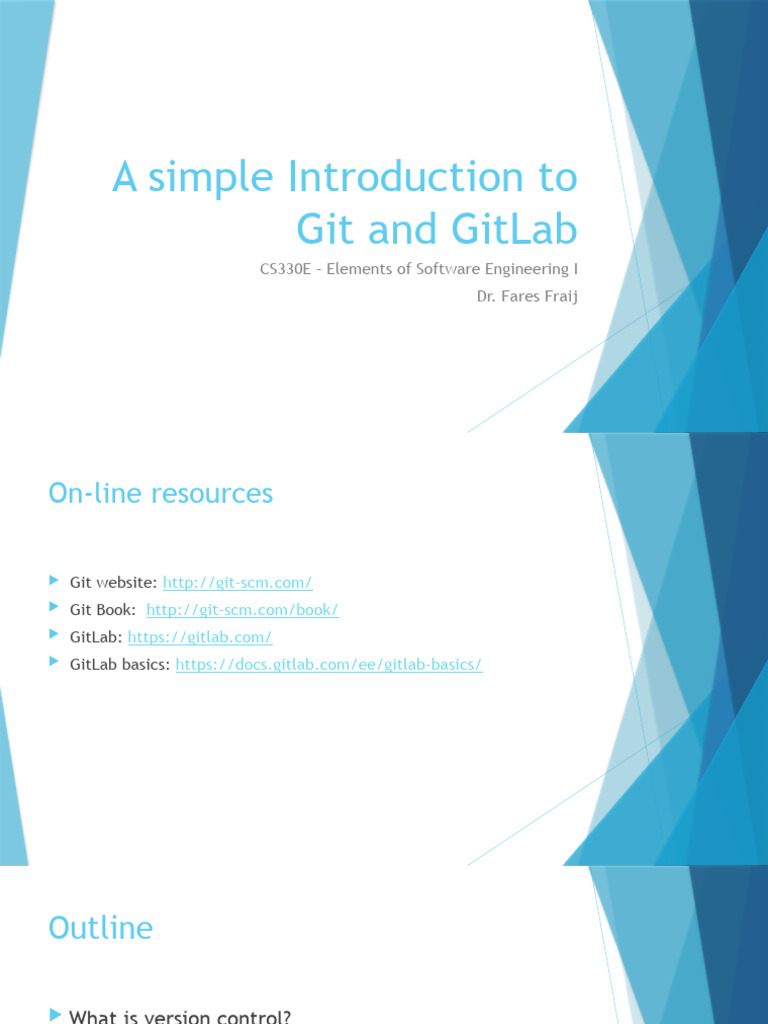 Git and GitLab | PDF | Version Control | Computing