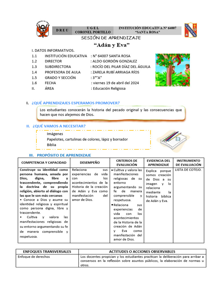 Adán y Eva | PDF | Amor | Creencia religiosa y doctrina