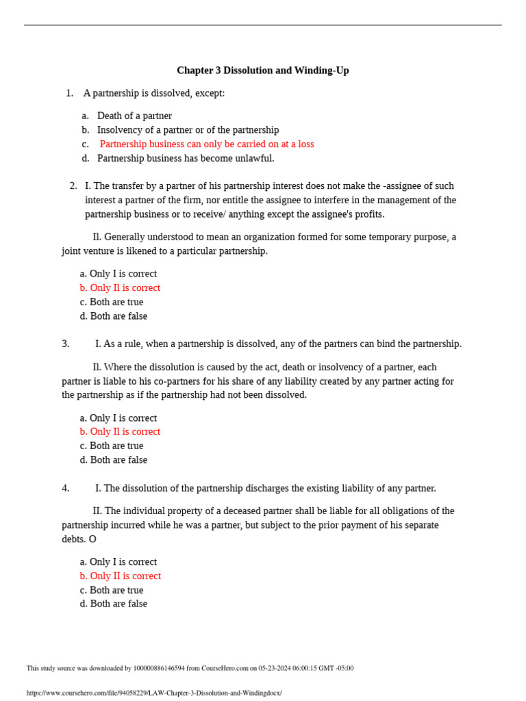 Partnership Dissolution and Winding-Up | PDF | Partnership | Liquidation