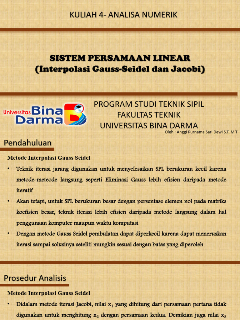 Interpolasi Gauss Dan Jacobi | PDF