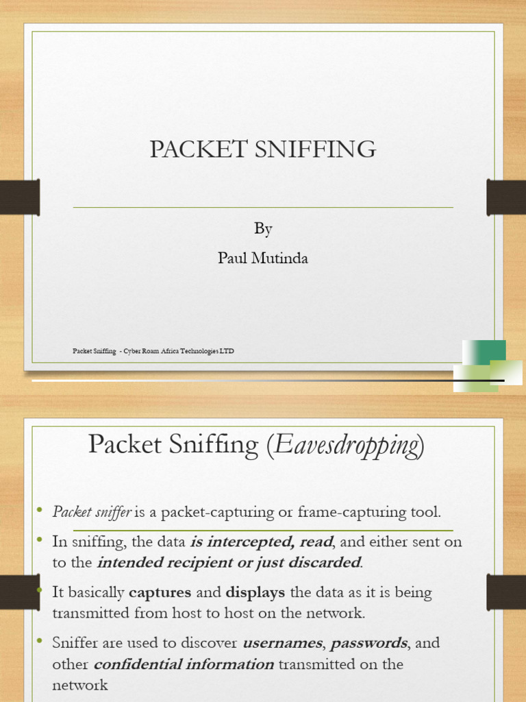 Topic 4 - Packet Sniffing_updated | Download Free PDF | Computer ... Topic 4 - Packet Sniffing_updated | Download Free PDF | Computer ...