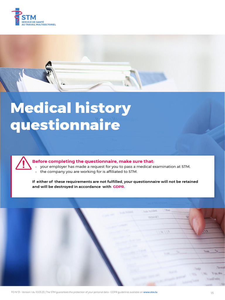 STM Formulaires EN01 | PDF | Employment | Kidney