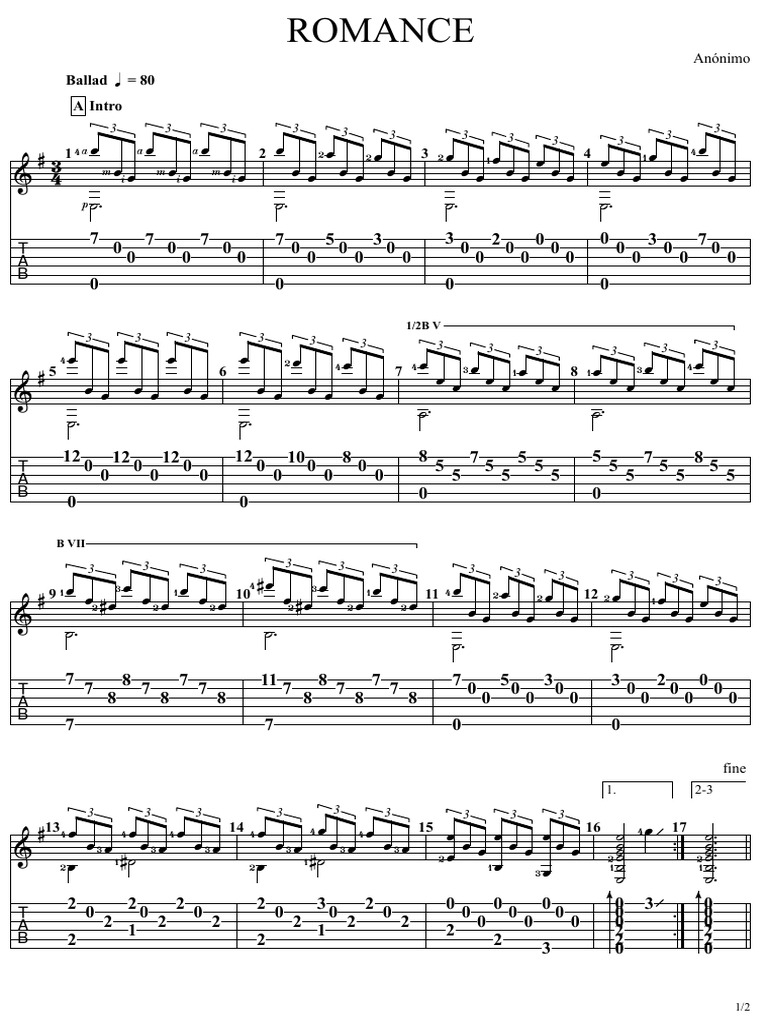 Romance Anónimo Viola | PDF