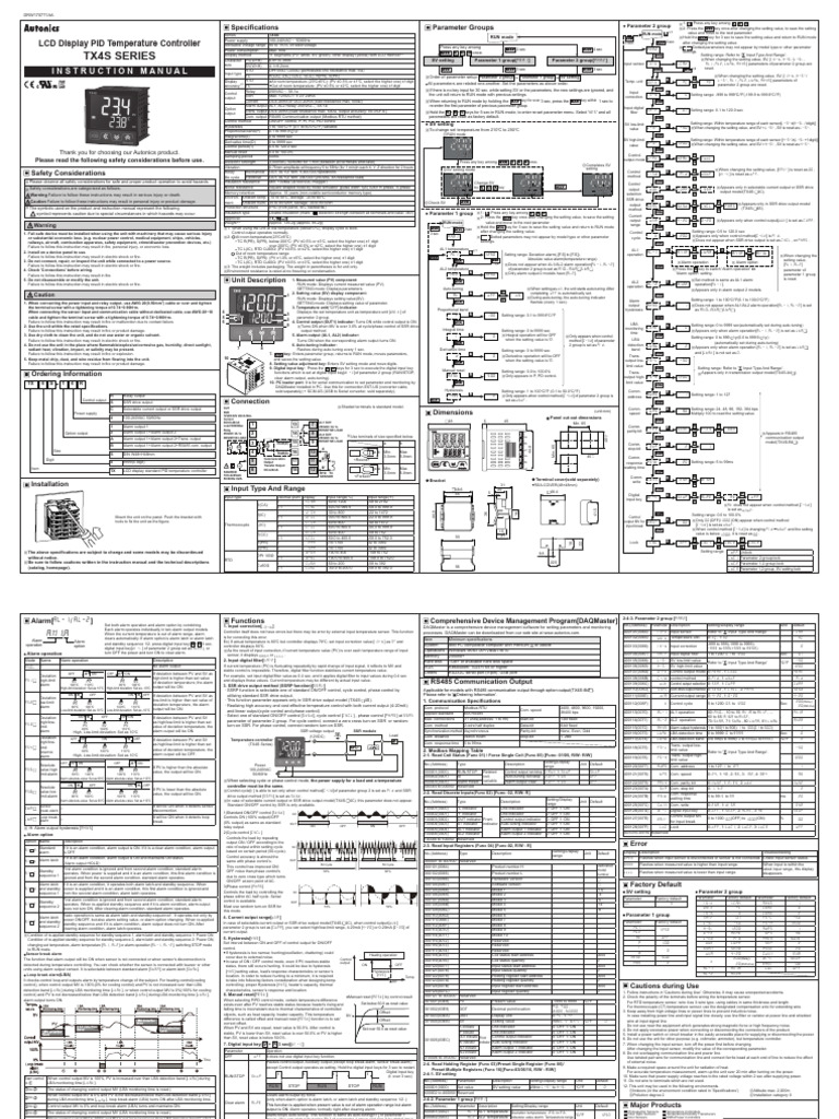 TX Series INS | PDF | Parameter (Computer Programming) | Electrical Engineering