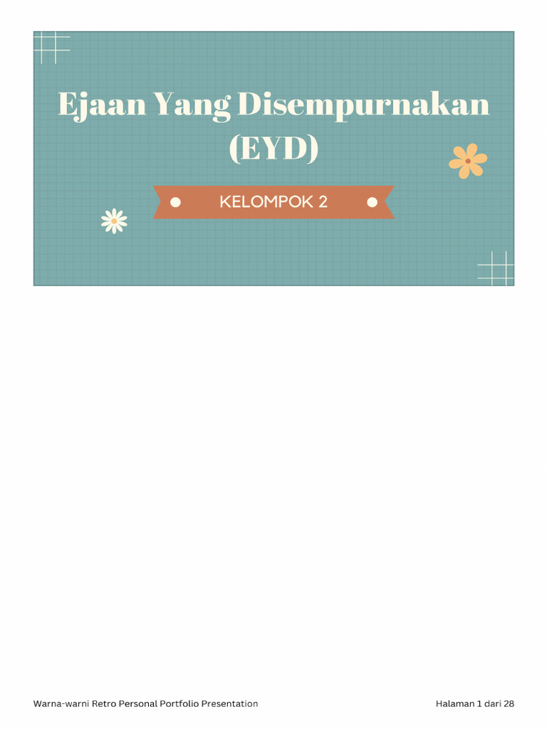 1 - Eyd Bahasa Indonesia | PDF