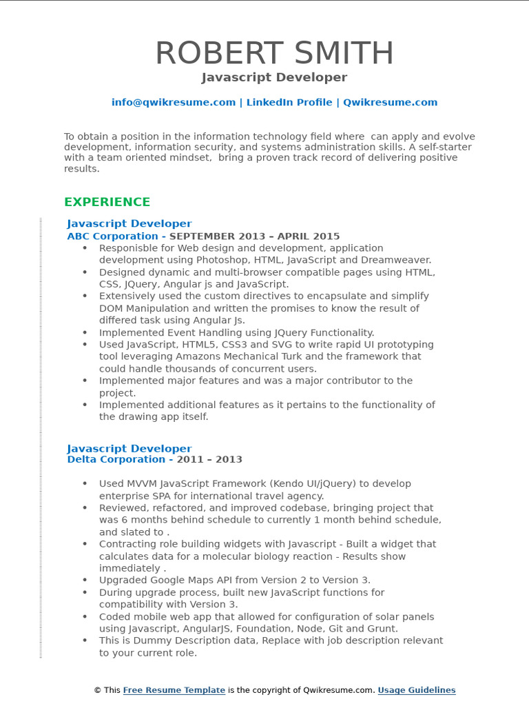 Javascript Developer 1586755522 | PDF | Java Script | J Query